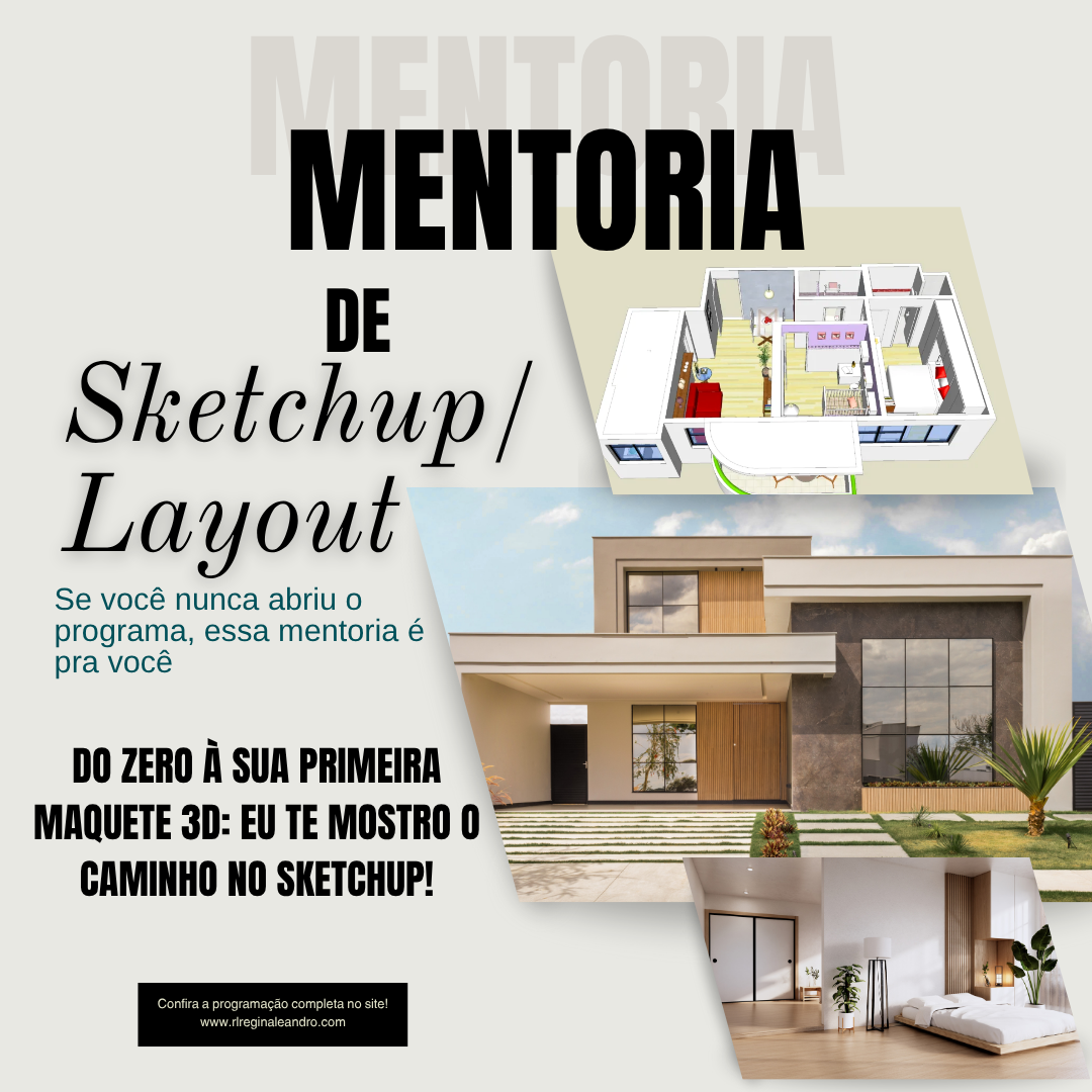 Pacote Completo- Sketchup e LayOut SketchUp - Regina da Cruz Leandr...