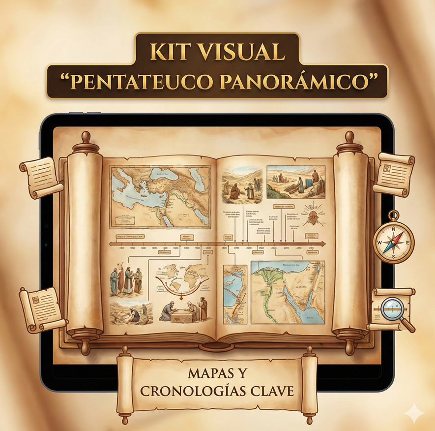 Kit Visual "Pentateuco Panorámico": Mapas y Cronologías Clave - ETA...