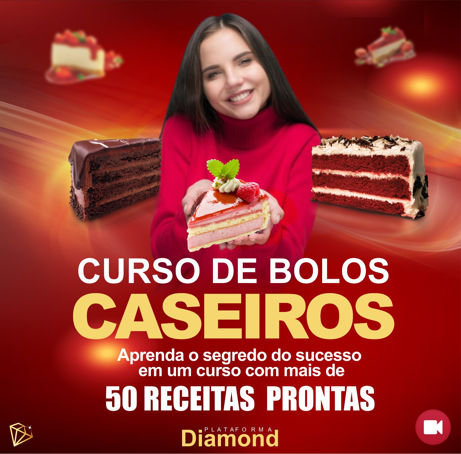 Curso de Bolos Caseiros - Bolos Típicos e Personalizados - Jhenny ...