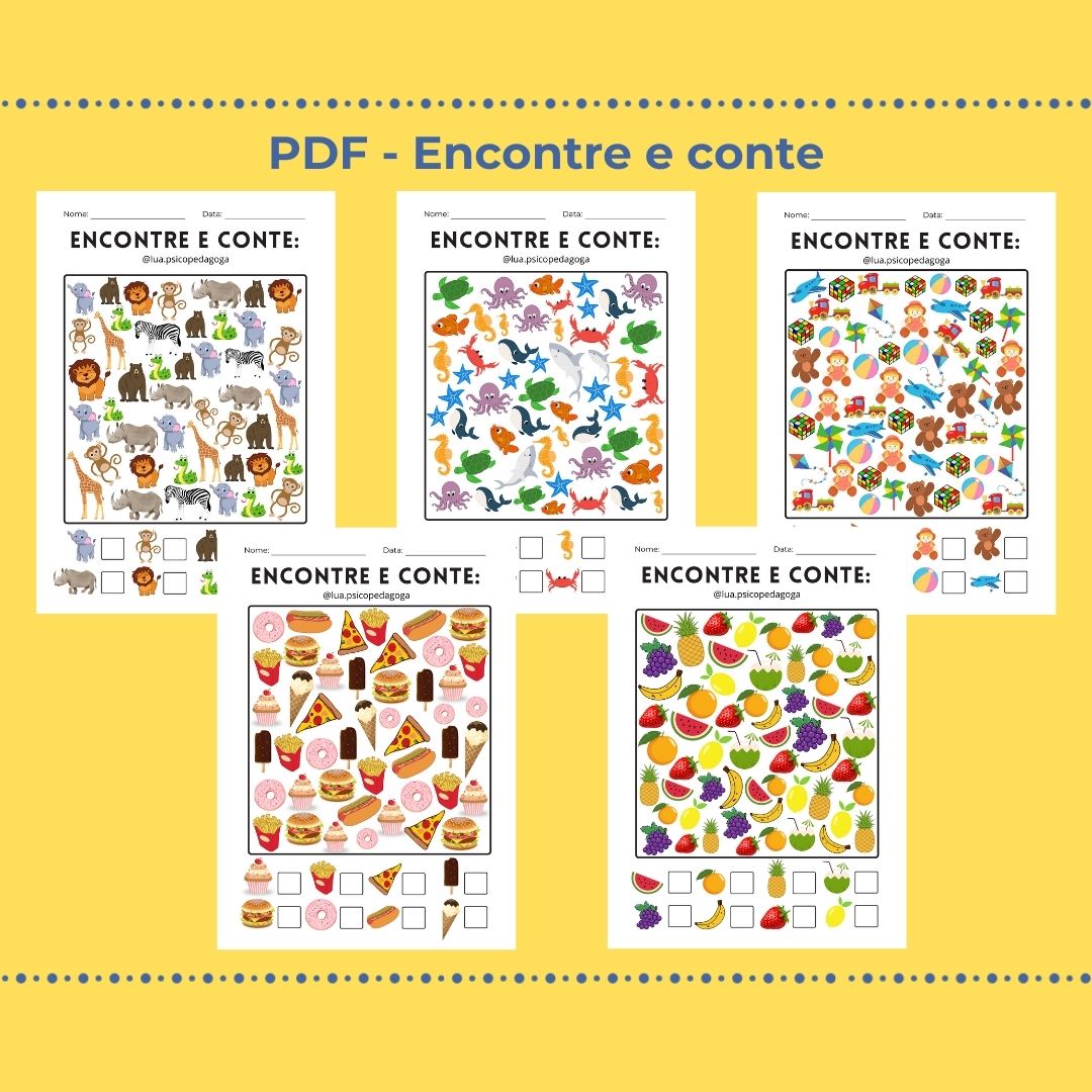 Atividade Encontre e Conte - PDF - Luana Fernandes de Morais | Hotmart