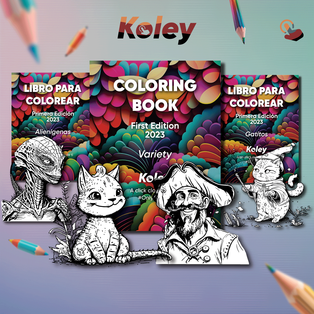 Libro para colorear - Primera Edición 2023 - PAISAJES | Koley: A un...