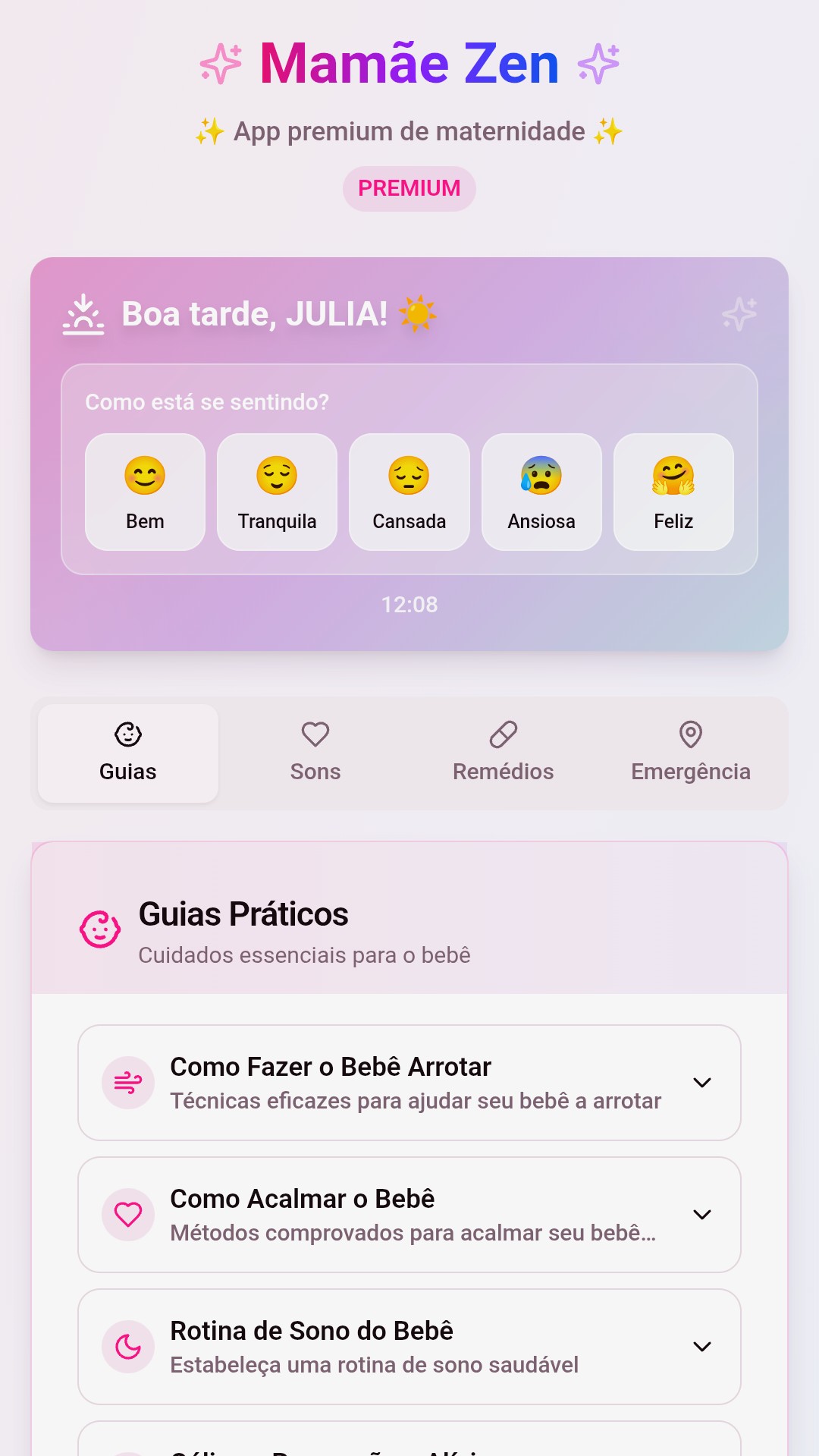 Zen Mom - Premium Maternity App - SrDeckson | Hotmart