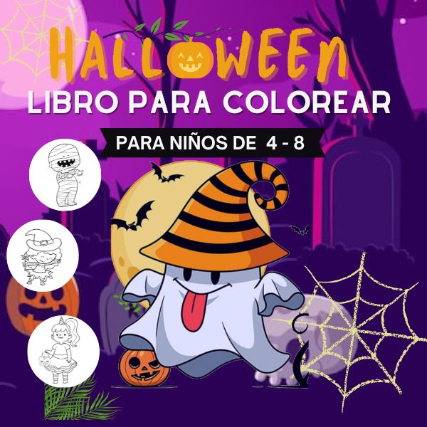 libro de colorear Halloween - Luis Chamorro | Hotmart