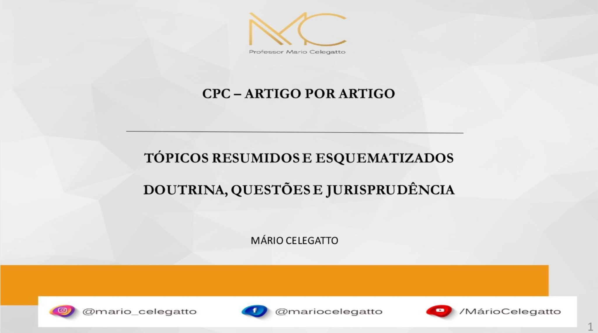 Apostila – CPC Comentado artigo por artigo Vol. 1 (arts. 1º ao 187)...