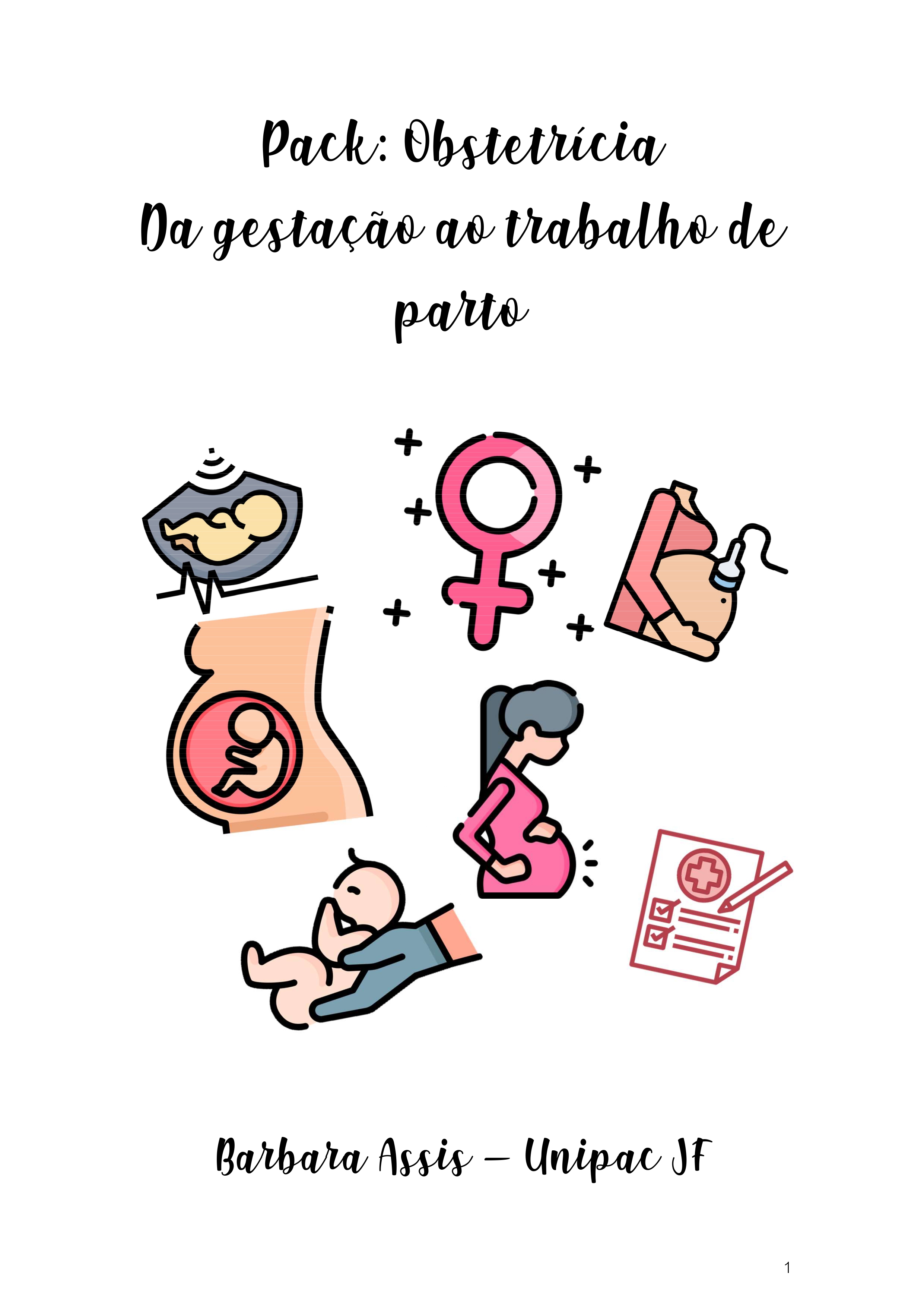 Pack: Obstetrícia - Da gestação ao Trabalho de parto - Barbara Assi...
