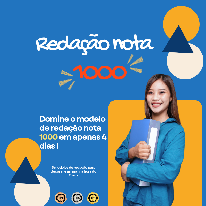 Redação nota 1000 em 4 dias | Hotmart