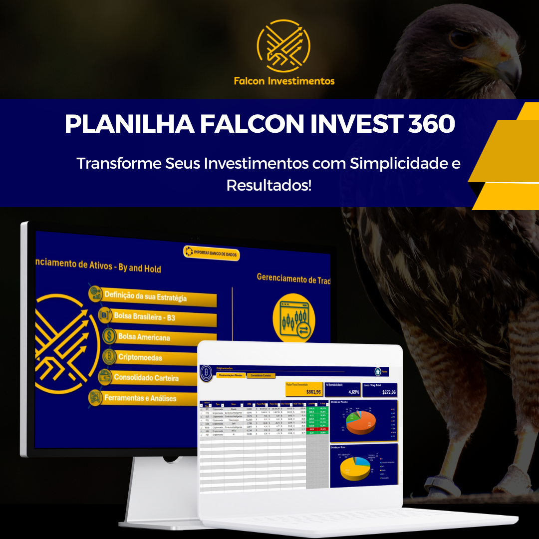 Planilha Falcon Invest 360 - Lais Nogueira | Hotmart