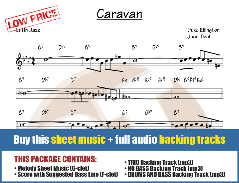 Caravan (Sheet Music + Backing Tracks) - Backing Track Center | Hot...