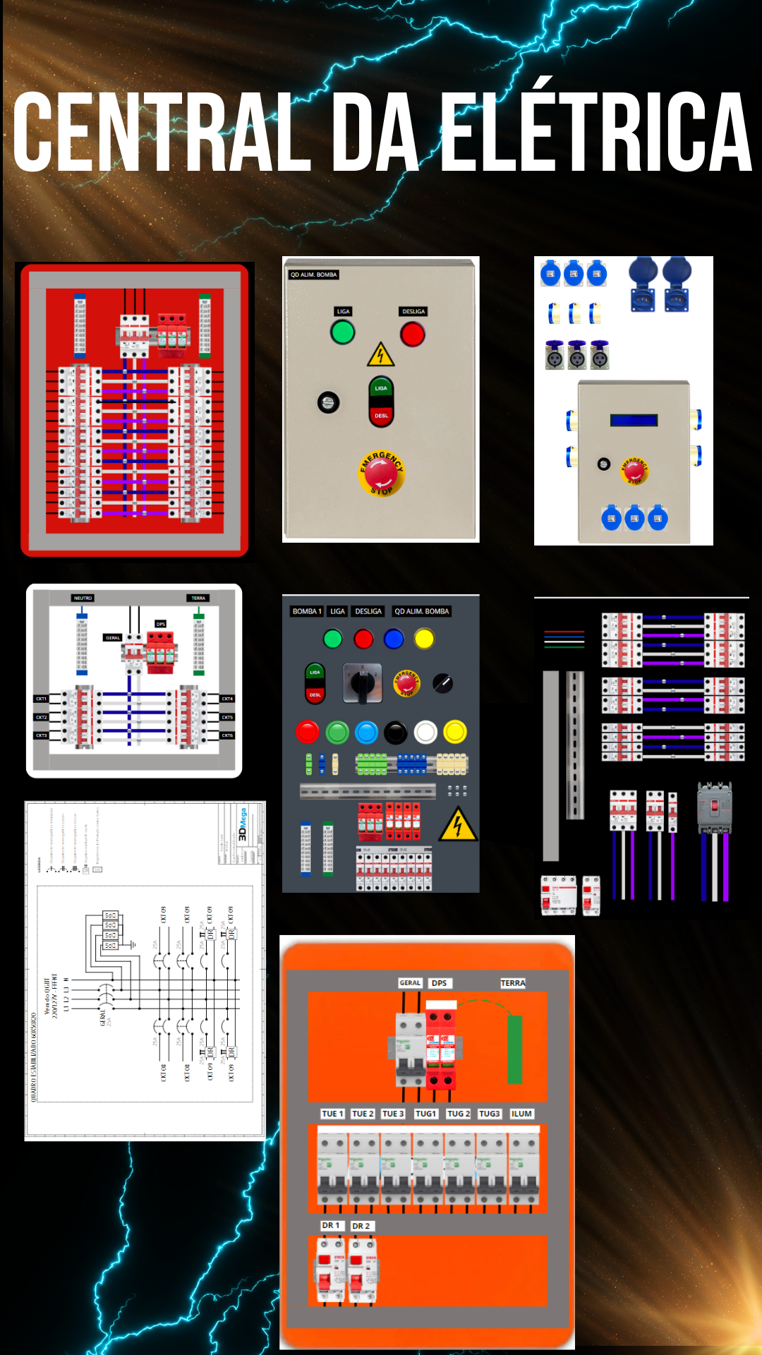 Layout Elétrica Editável para Eletricistas - CENTRAL DA ELÉTRICA