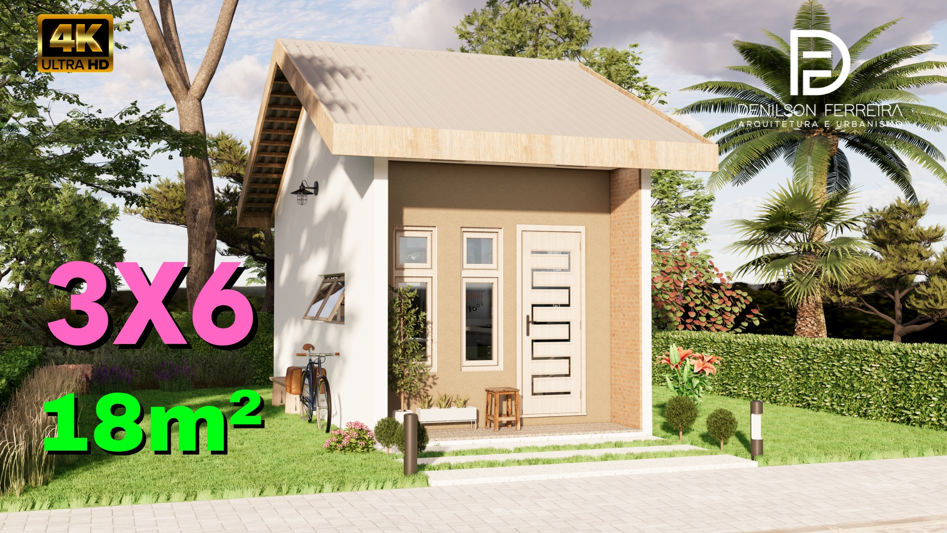 Projeto Arquitetônico Incrível: Kitnet Compacta 3x6 com Design Mode...