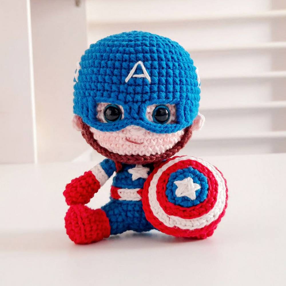 Captain America Crochet Pattern - Ezequiel Ortega | Hotmart