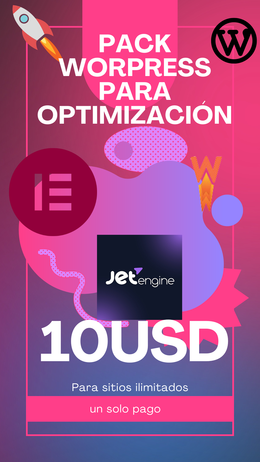 Pack Elementor, JetEngine y WpRocket