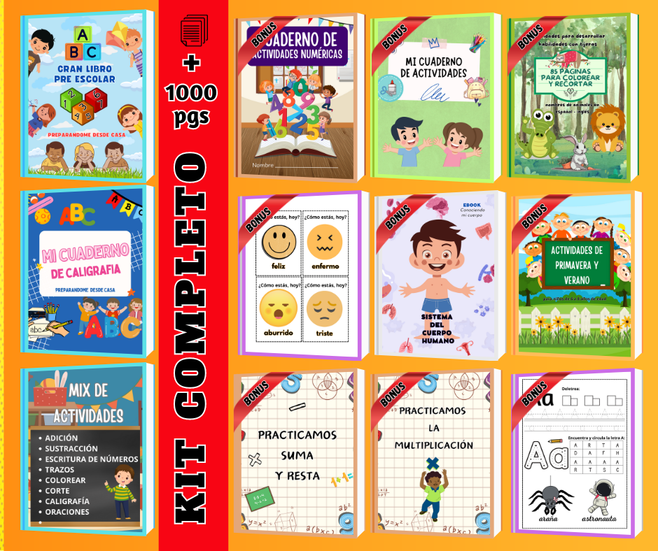 KIT COMPLETO DE ACTIVIDADES EDUCATIVAS - Aprendiendo con Motivación...