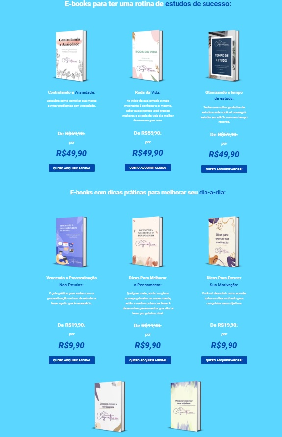 Combo 8 ebooks - Giovanna Sena | Hotmart