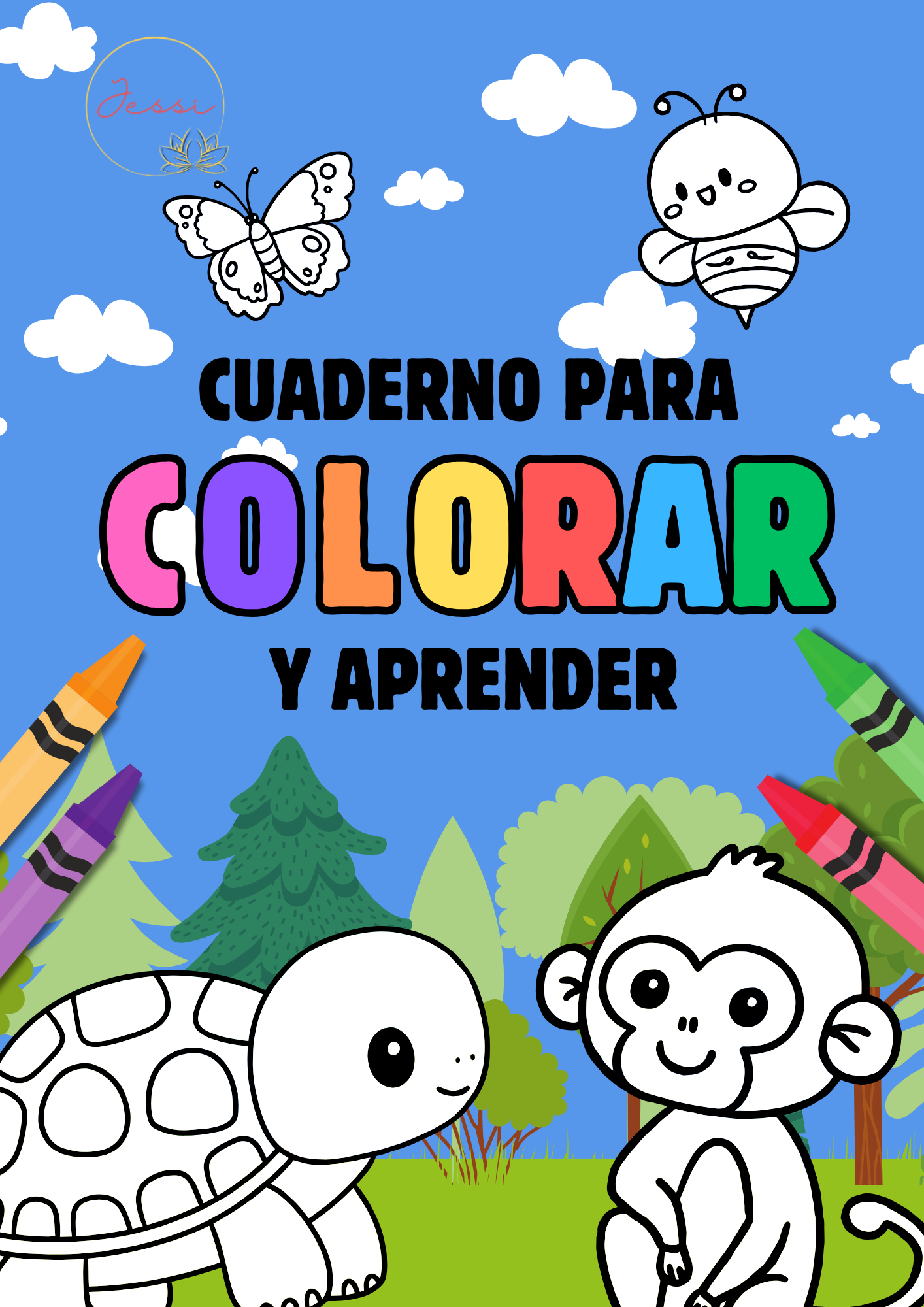 Libro Colorea y Aprende - Jessica Maribel Lara Ramos | Hotmart