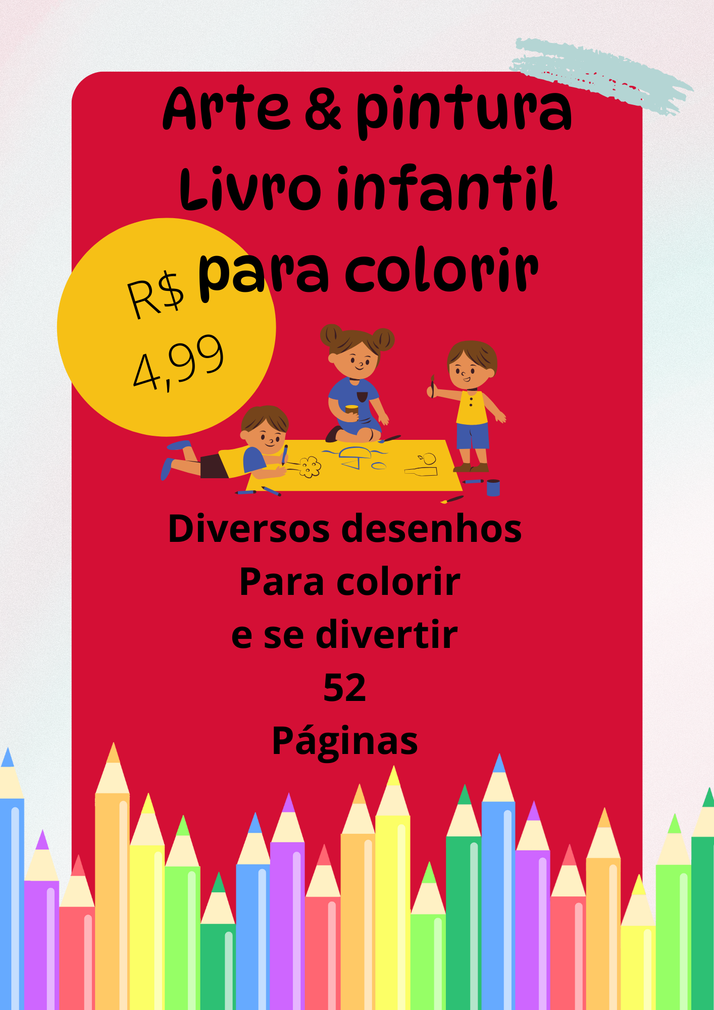 Desenhos Infantis Para Colorir Arte And Pintura Hotmart