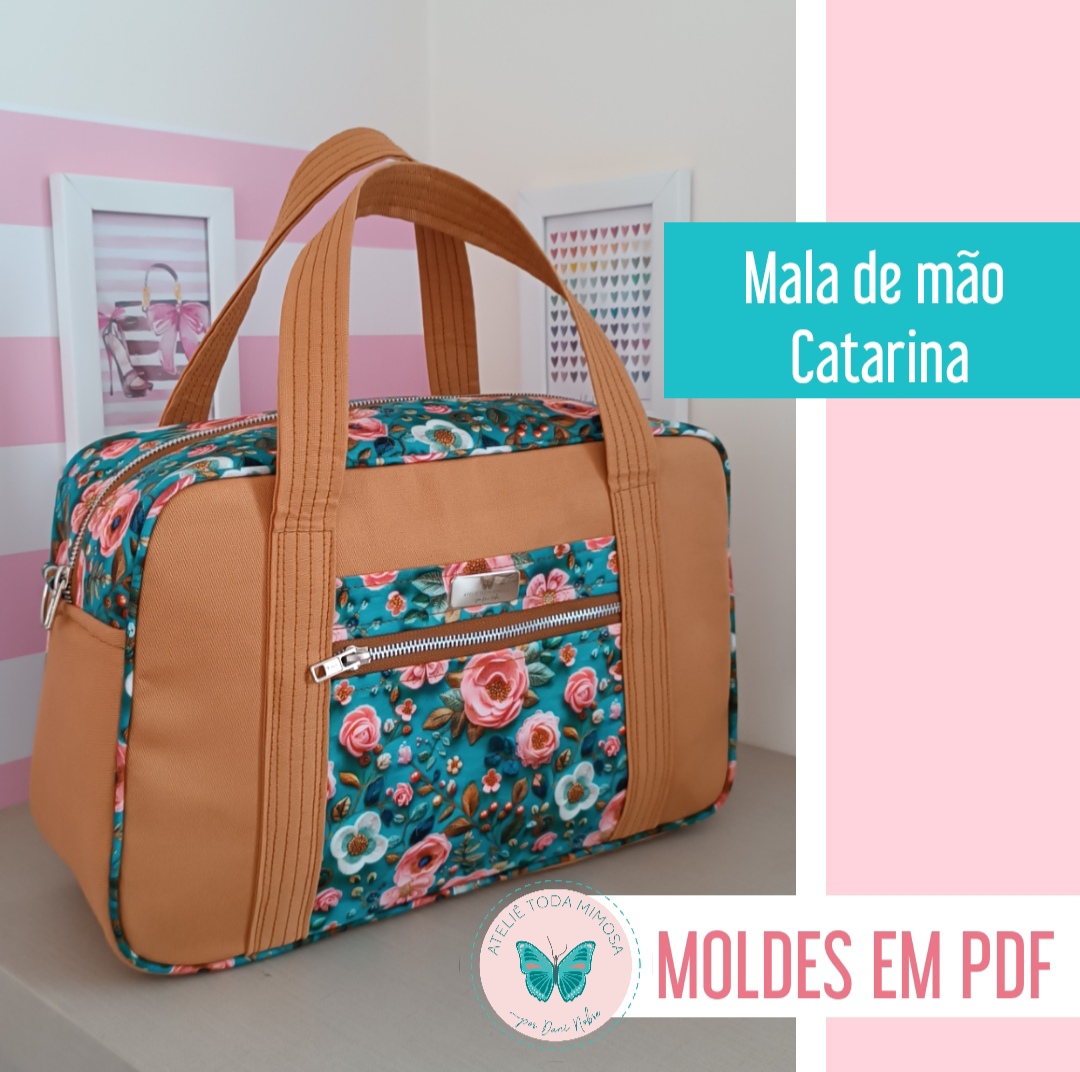 MOLDES EM PDF MALA DE MÃO CATARINA - Ateliê Toda Mimosa By Dani Nob...