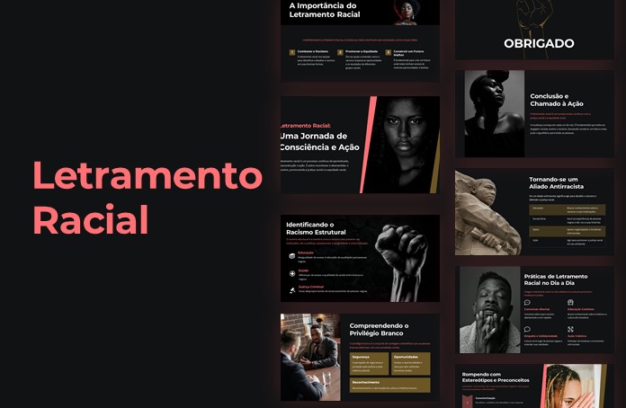 Letramento Racial - Template de PowerPoint
