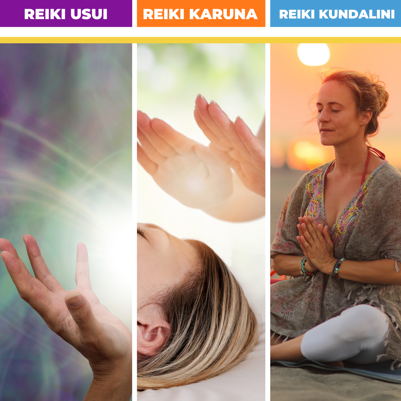 Combo MAESTRÍA: Reiki Usui + Reiki Karuna + Reiki Kundalini