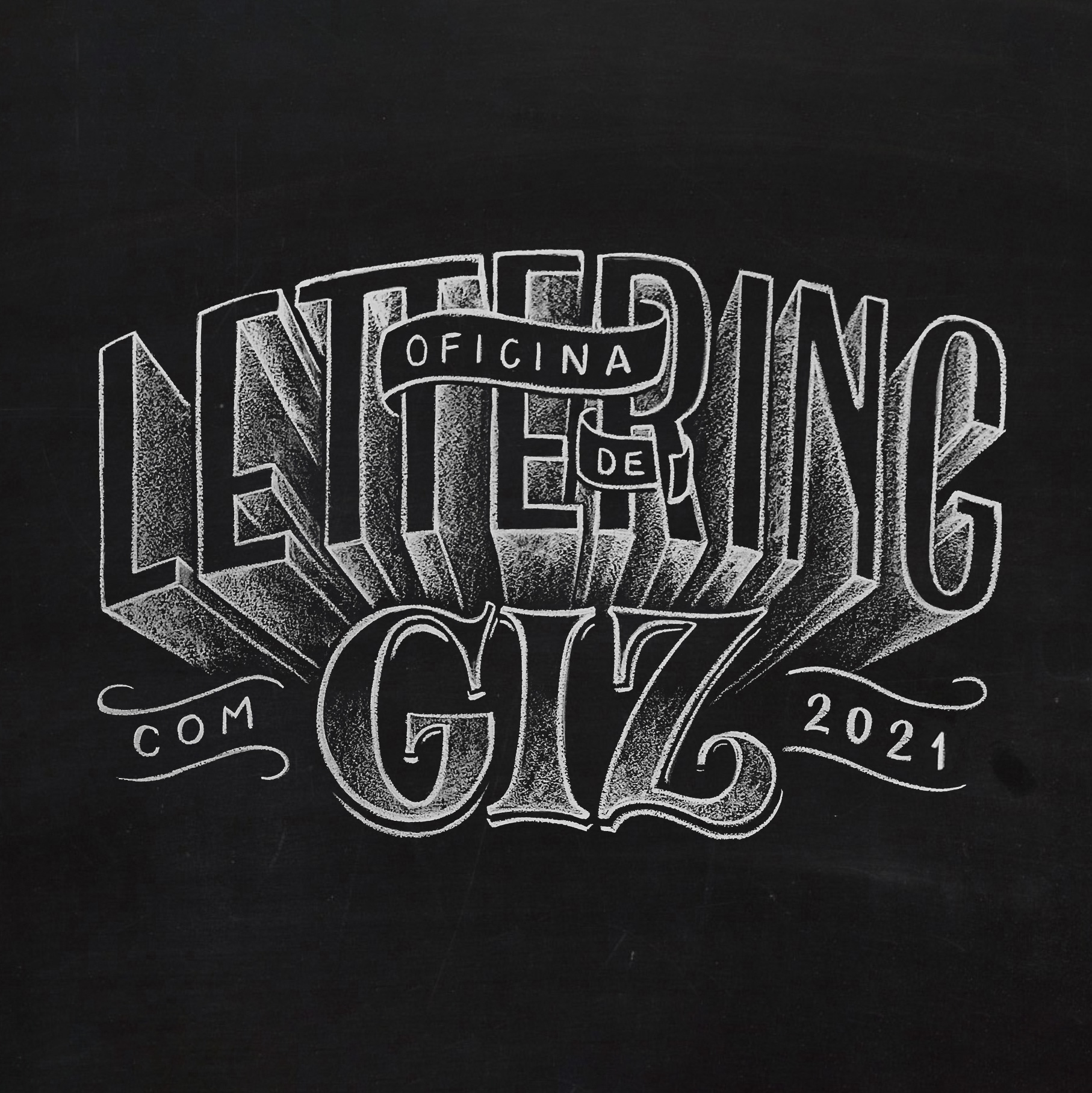 Apostila Oficina de Lettering com Giz - Cristina Pagnoncelli - desi...