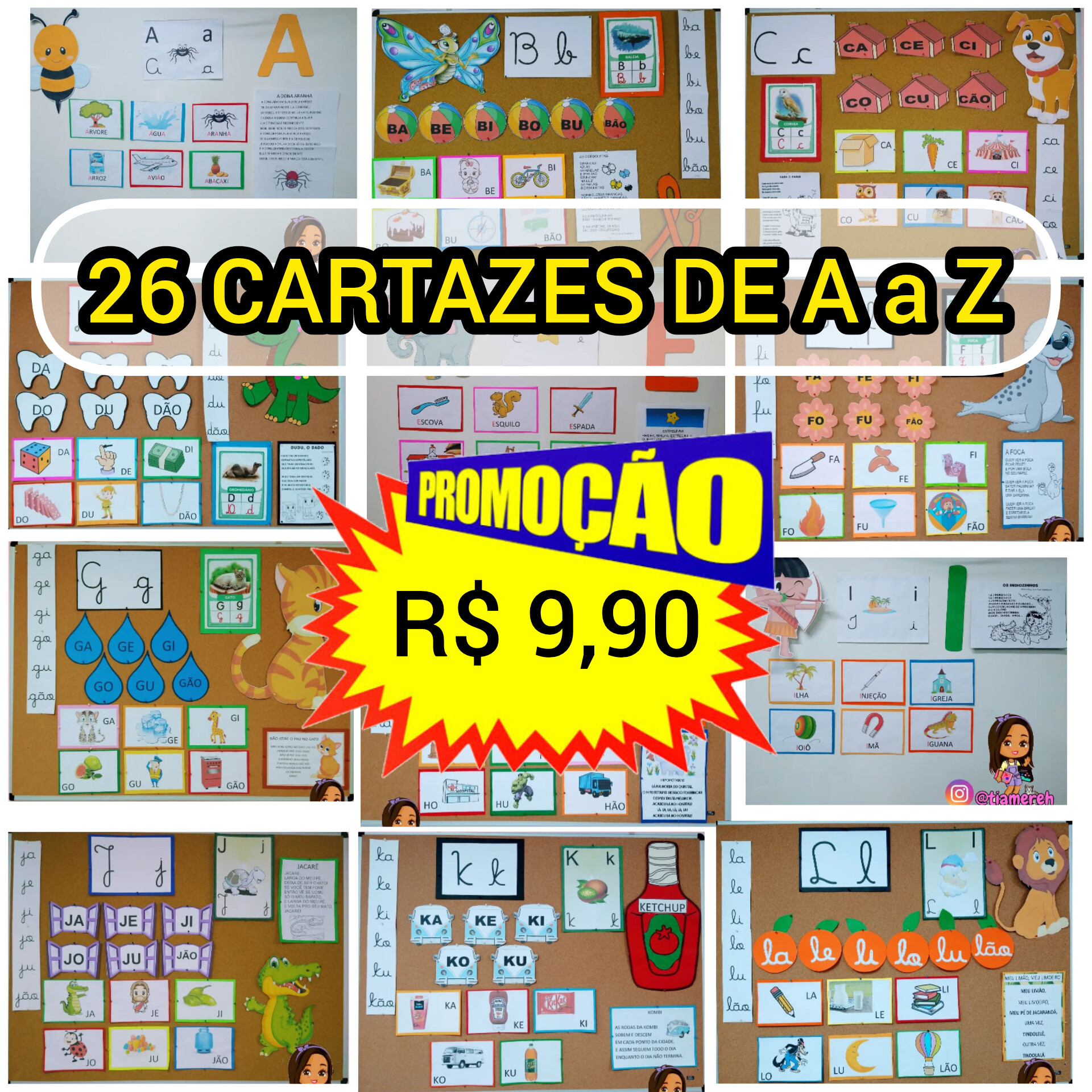 RECURSOS VISUAIS DE A a Z - ROSEMERE PROFESSORA | Hotmart