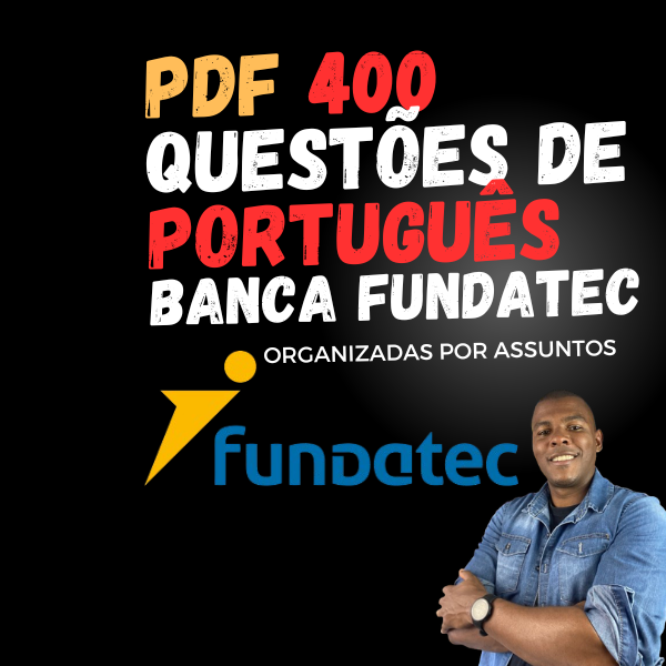 FUNDATEC 2024 - 400 questões de português (somente PDF) - Professor...