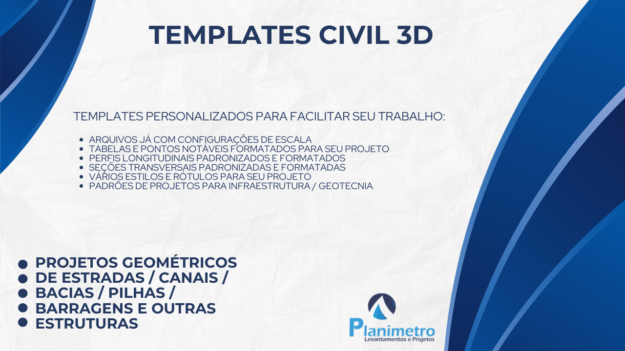 Templates Personalizados para Projetos no CIVIL 3D - Erlon Silva