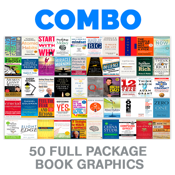 COMBO - 50 Full Packs | Book Graphic | e-book/infographic/mp3