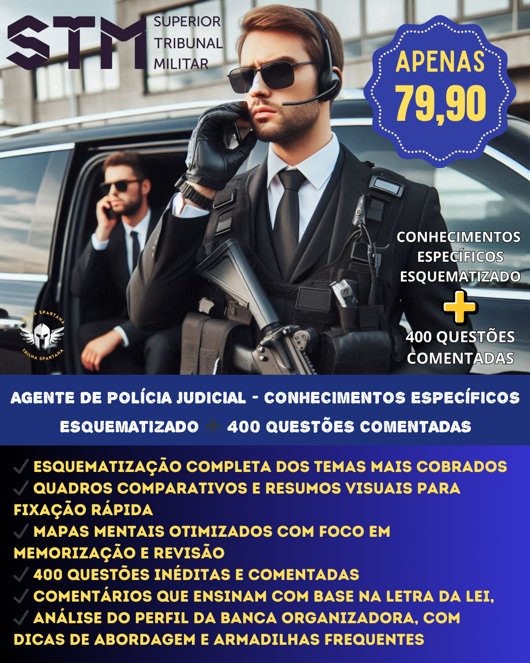 STM - AGENTE DE POLÍCIA JUDICIAL - CONHECIMENTOS ESPECÍFICOS - ESQU...