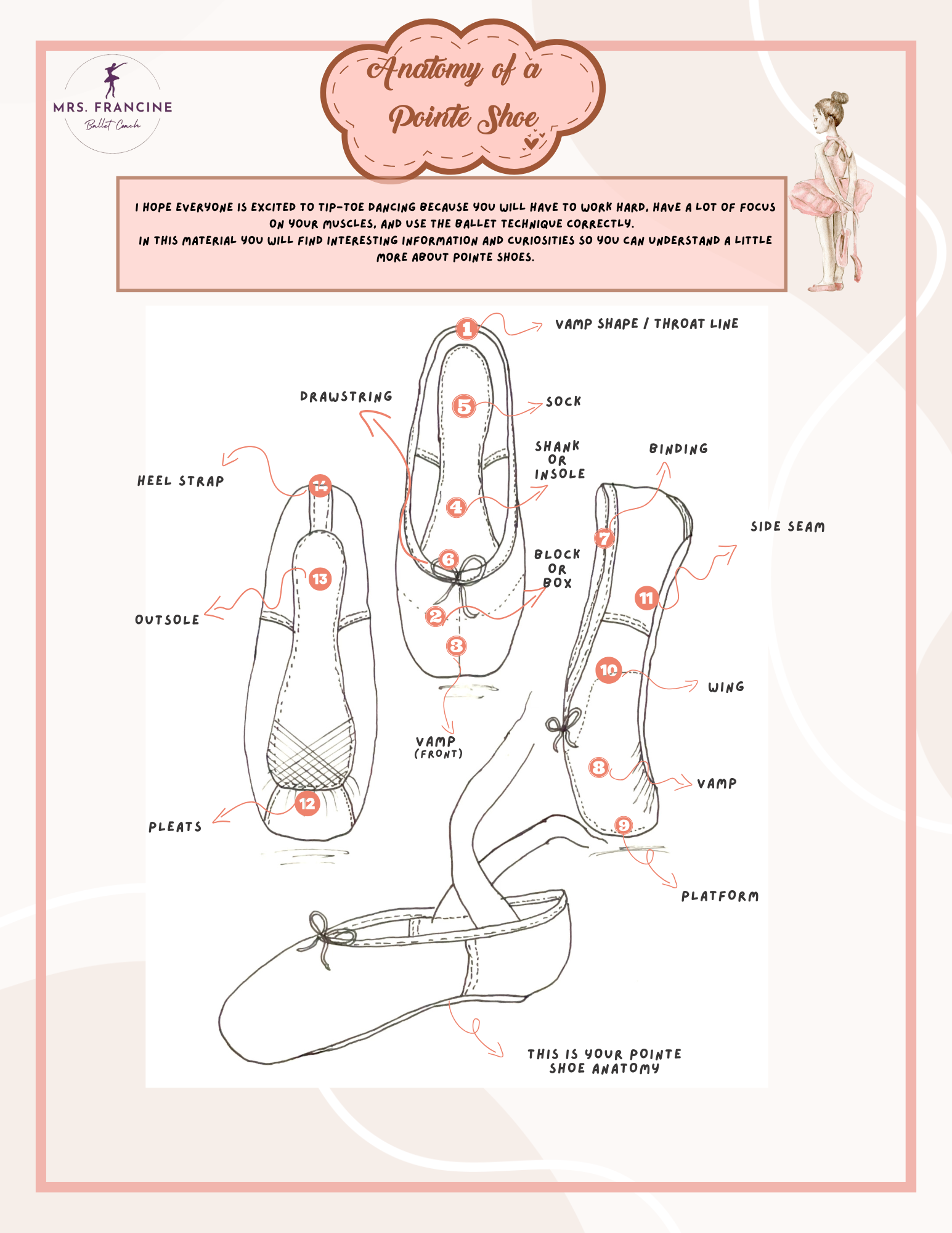 Ballet Anatomy of Point shoes for Teens - Francine Marques | Hotmart