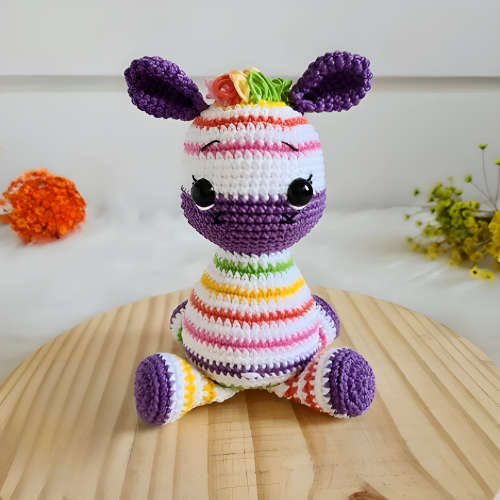 Patron Amigurumi Cebra multicolor - Jose David Rodríguez | Hotmart