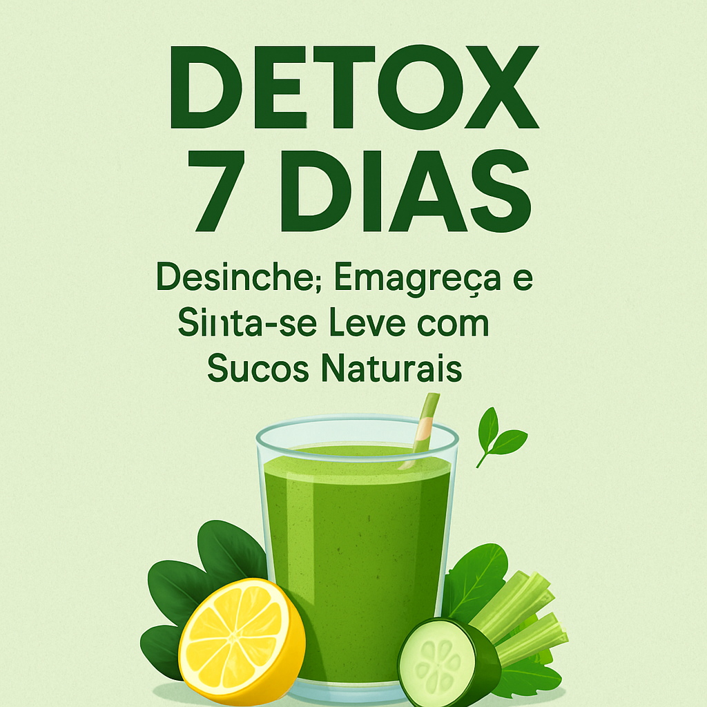 Detox 7 Dias: Desinche, Emagreça e Sinta-se Leve com Sucos Naturais...