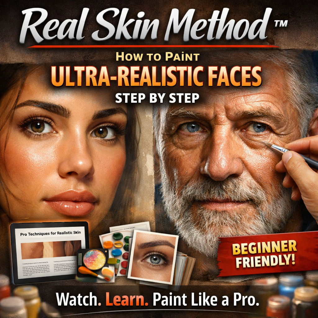 Real Skin Method | How to Paint Ultra-Realistic Faces Step by Step ...