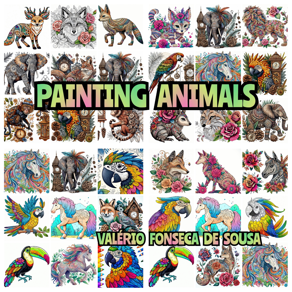 PAINTING ANIMALS - Valério Fonseca | Hotmart