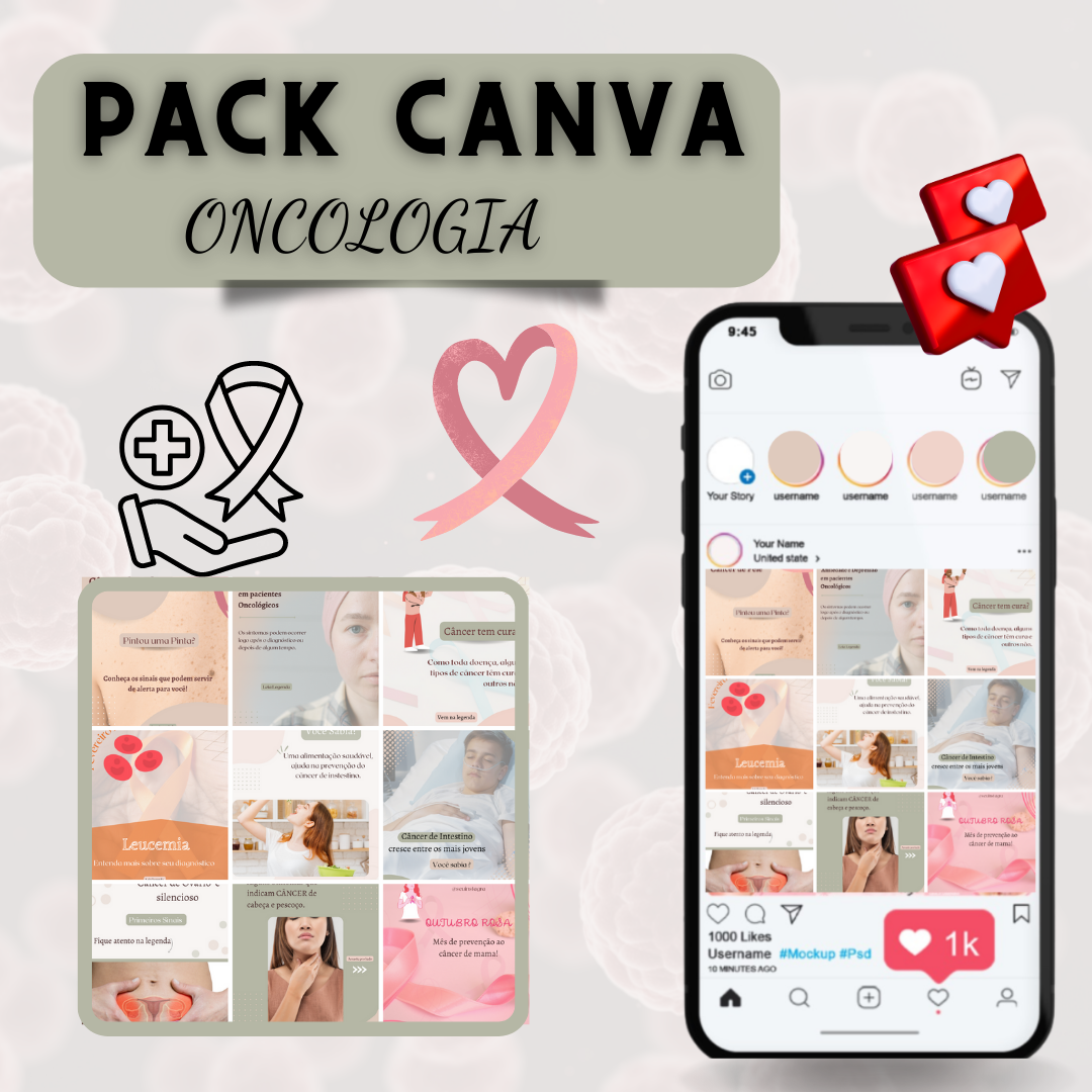 Pack Canva Oncologia - Joyce alves | Hotmart