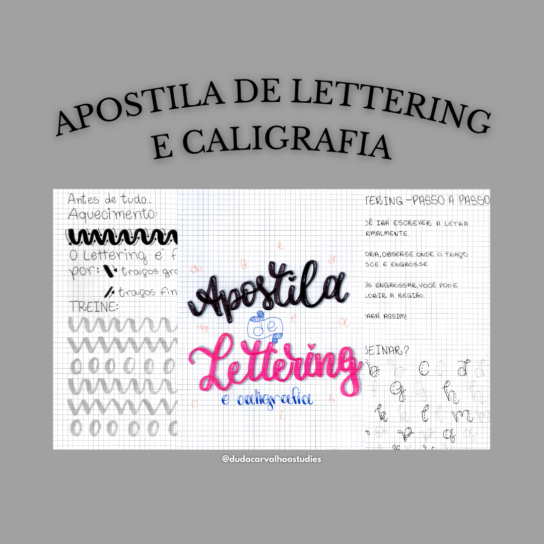 APOSTILA DE LETTERING E CALIGRAFIA - 1.0 - Duda Bernardino de Carva...