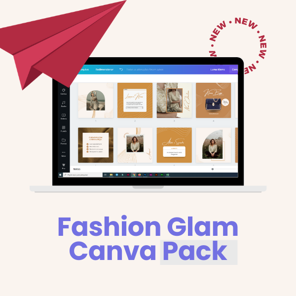 Fashion Glam Canva Pack - Templates editáveis