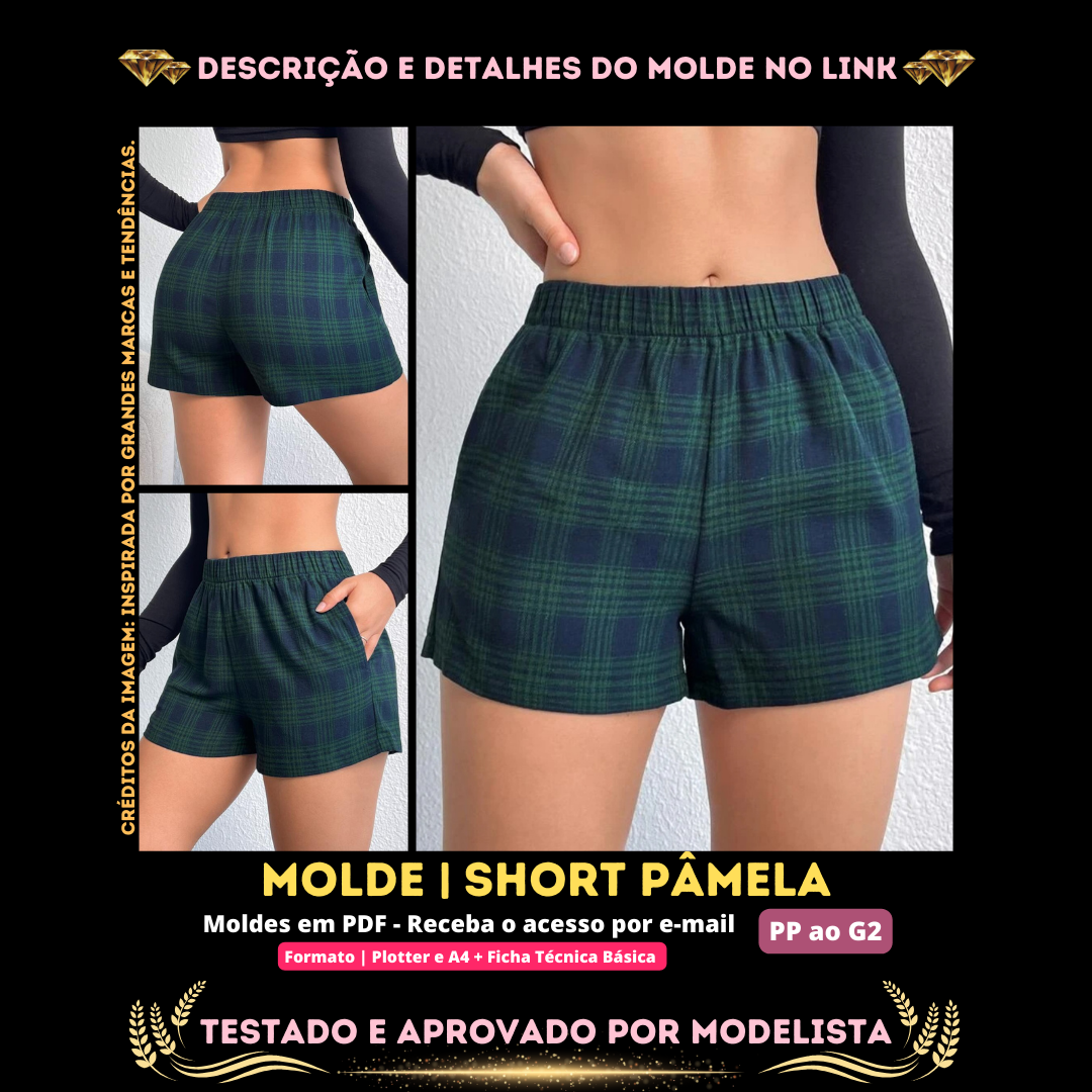 [Molde em PDF] - Short Pâmela. ID 3407813 [PP ao G2] - Empreendedo...