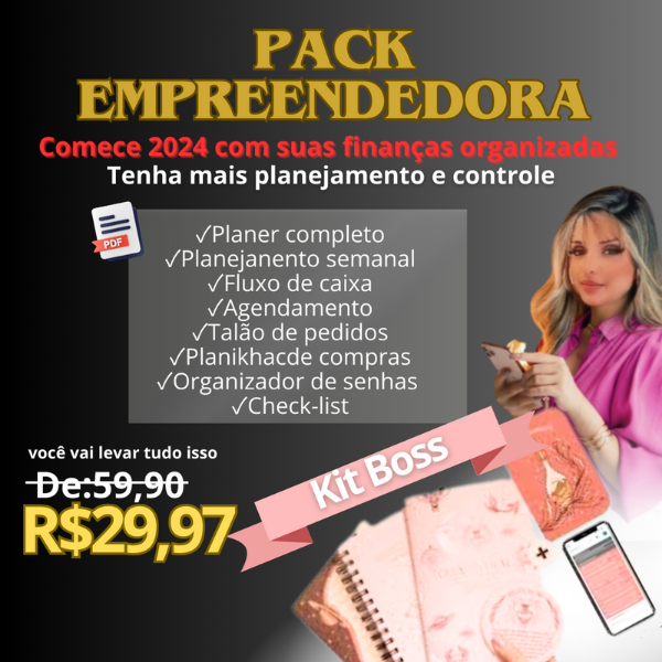 Pack empreendedora- Kit Boss