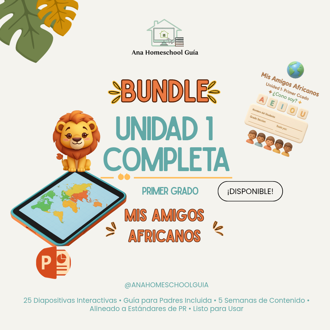 Bundle: Unidad 1 Mis amigos Africanos(Adquisición de la Lengua 1.er...