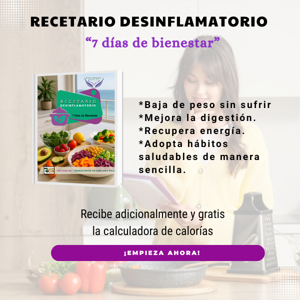 Recetario Desinflamatorio "7 días de bienestar" - Jenny Angel Rosen...