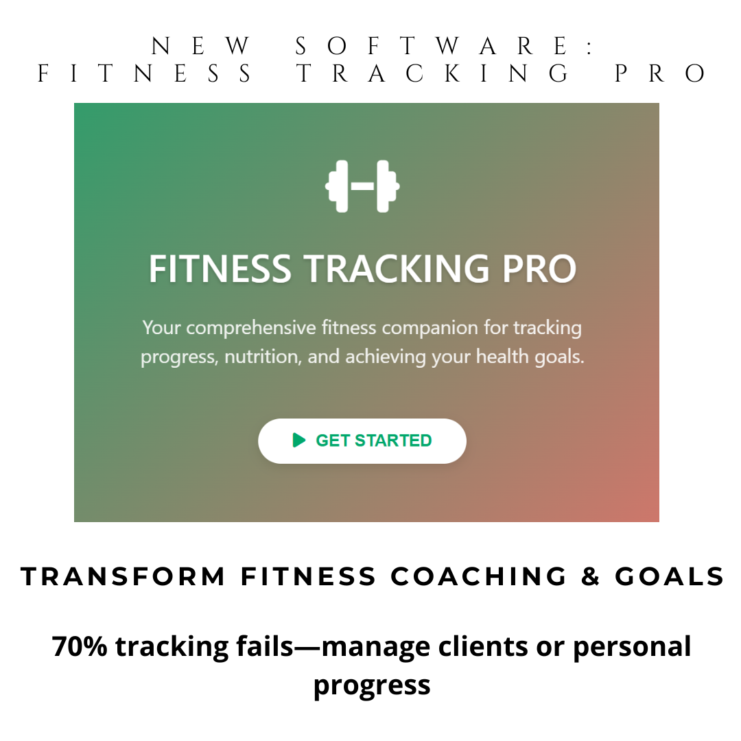 Fitness Tracking Software Nutrition Monitor Digital Goal Planner Precise
