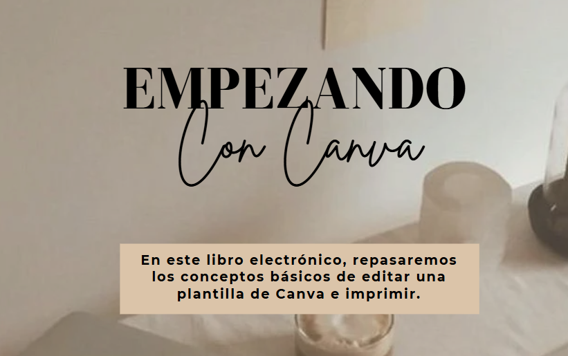 EMPEZANDO CON CANVA con derechos de reventa.