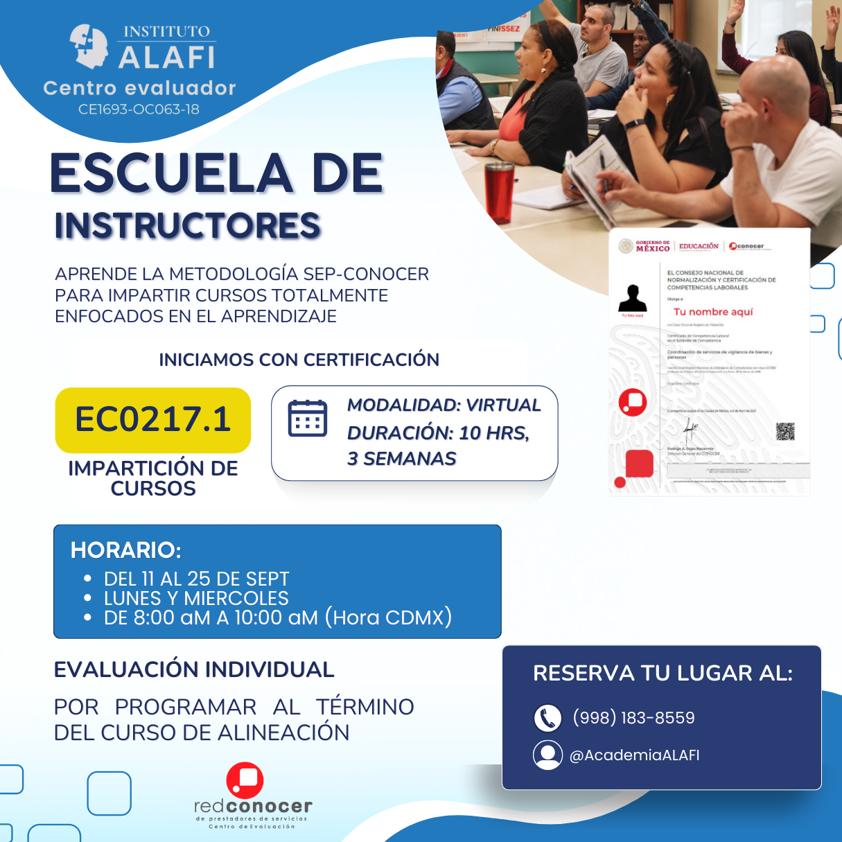 Certificación EC0217.1 - Instituto ALAFI - Centro evaluador | Hotmart