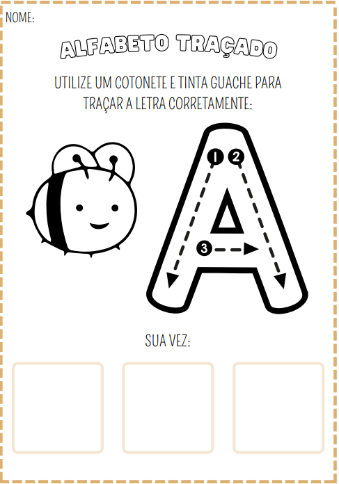 ALFABETO TRAÇADO - Professora Luz | Hotmart