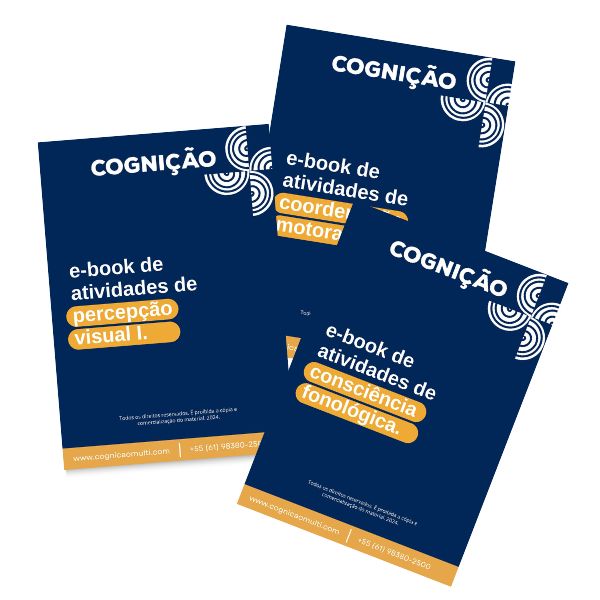 Kit 5 E-books de atividades para Desenvolvimento Infantil - Cogniçã...