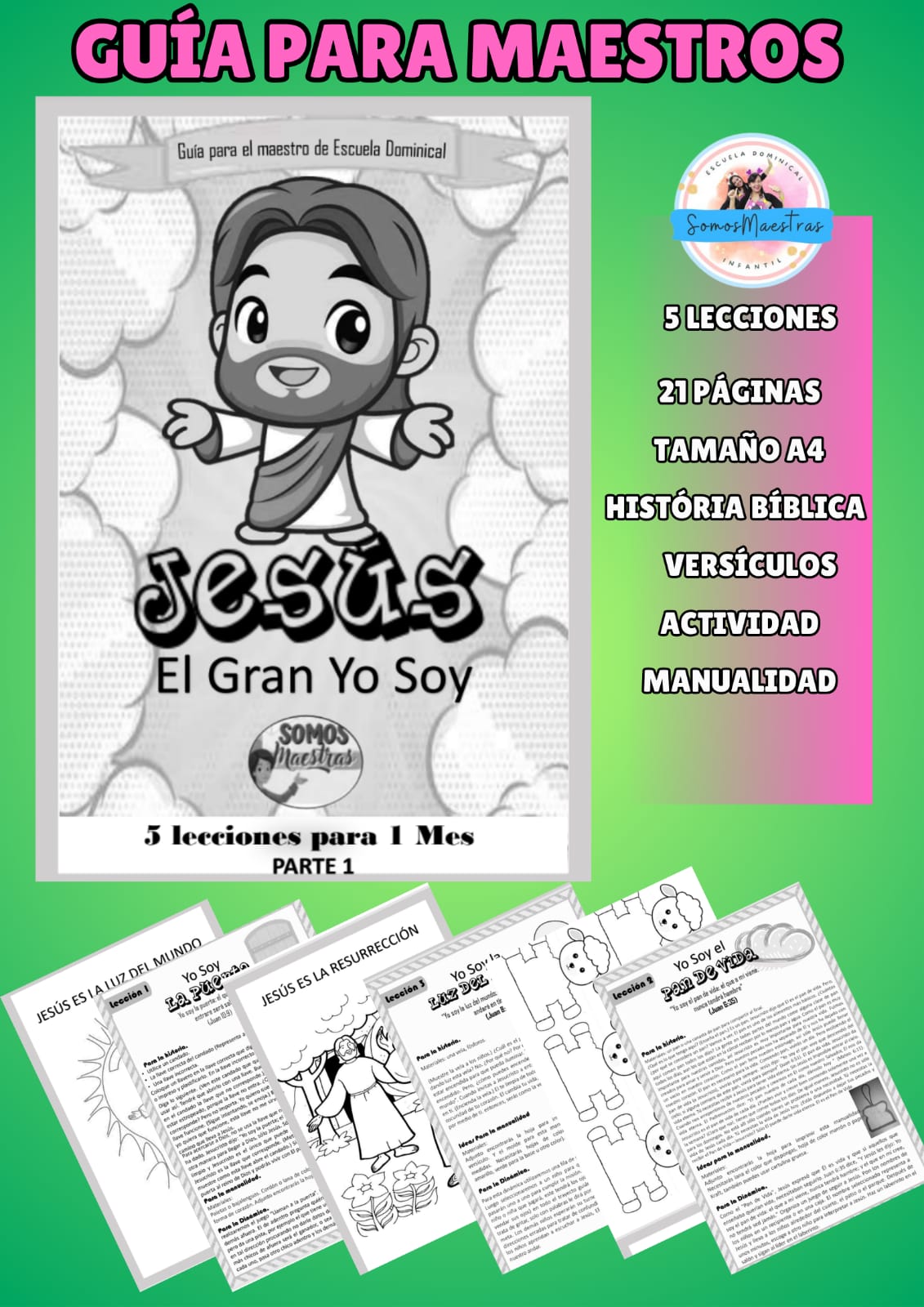JESÚS EL GRAN YO SOY (BLANCO Y NEGRO)(ARCHIVO PDF) - Somos Maestras...