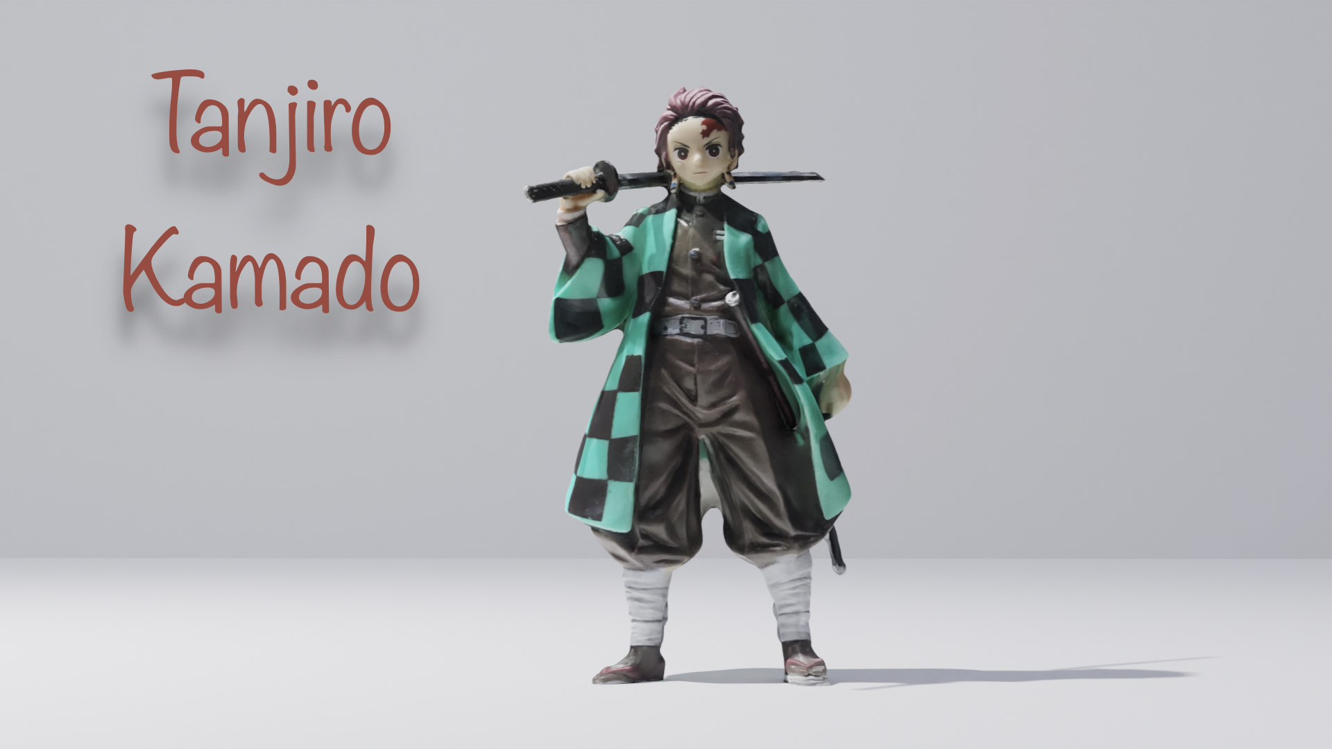 3D Scan of a figure of Tanjiro Kamado (2022) from Kimetsu No Yaiba ...