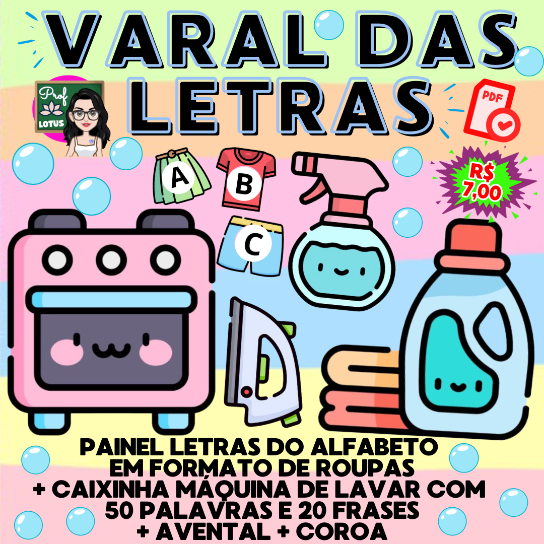VARAL DAS LETRAS - Prof Lotus | Hotmart
