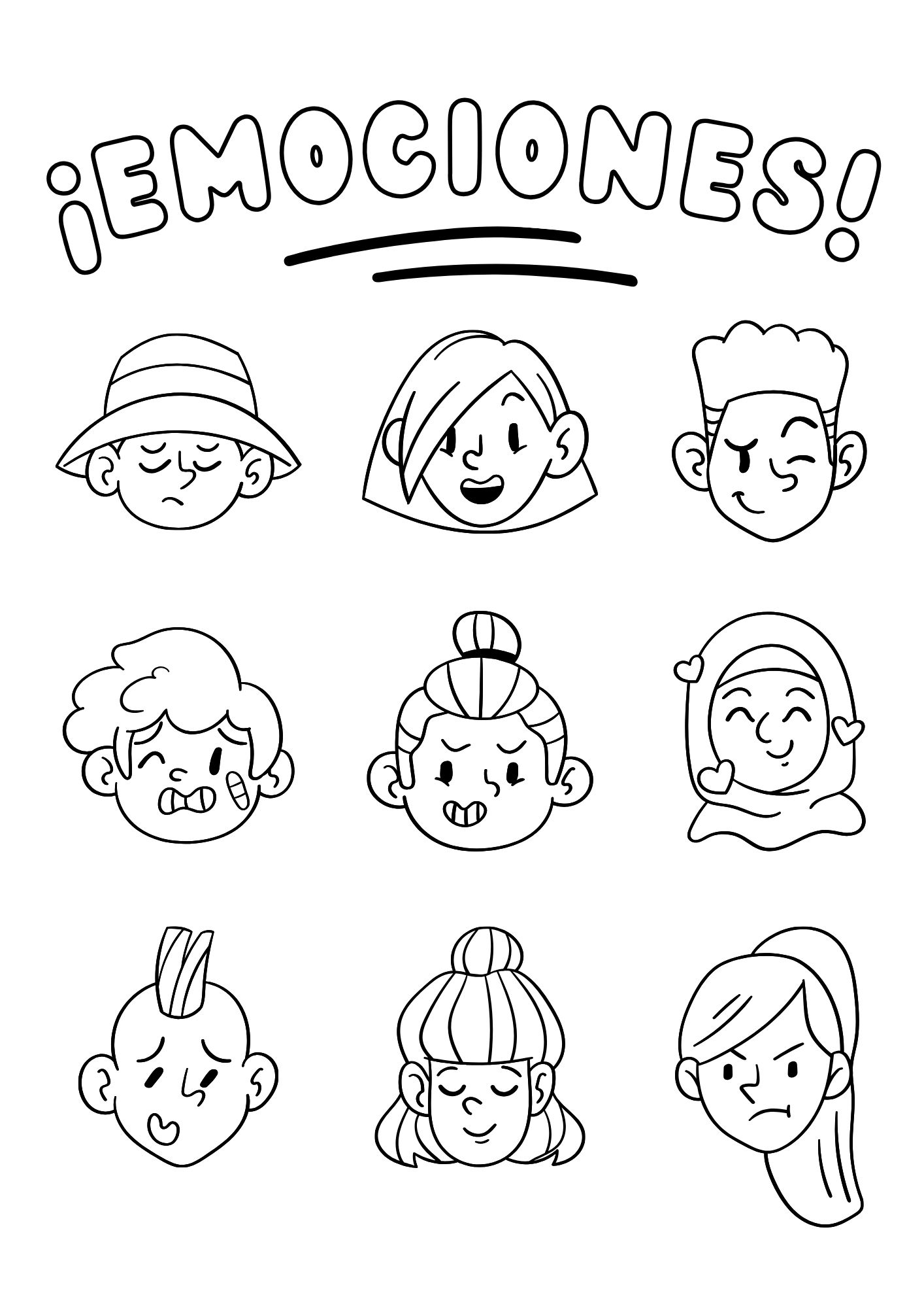 Libro de emociones para colorear - Belén del Carmen erices sotomayo...